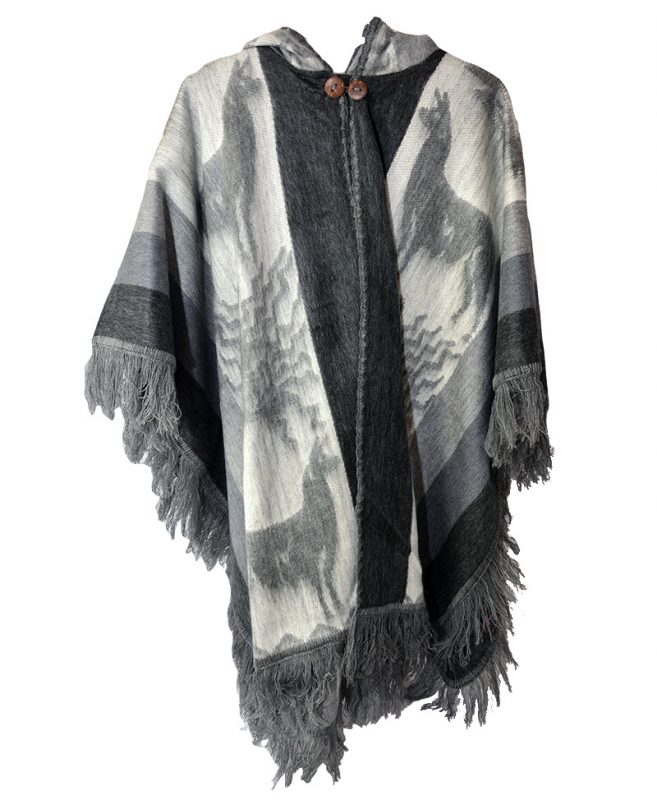 Poncho Ecuador with Hood (Color Choice) - Boutique art Inca